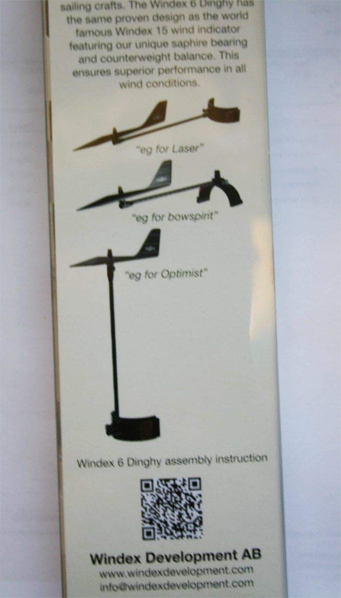 Nautos WINDEX 6 Dinghy - Laser - Optimist - Bowsprit