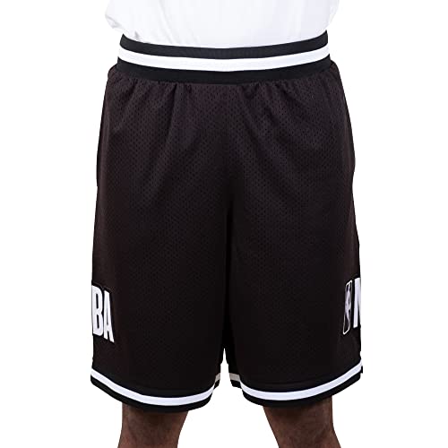 Ultra Game NBA NBA Mens Chrome Basketball Shorts, Black, Large