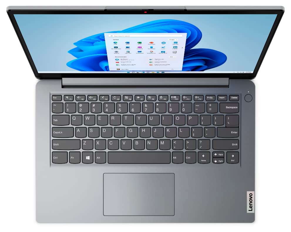 Lenovo IdeaPad 1i 14 Laptop, 14.0" HD Display, Intel Celeron N4020, 4GB RAM, ( 64GB eMMC + 128GB SSD ) Storage, 1-Year Microsoft 365, WiFi 6, HDMI, Webcam, Bluetooth, Win 11 Home, Grey, TiTac Card