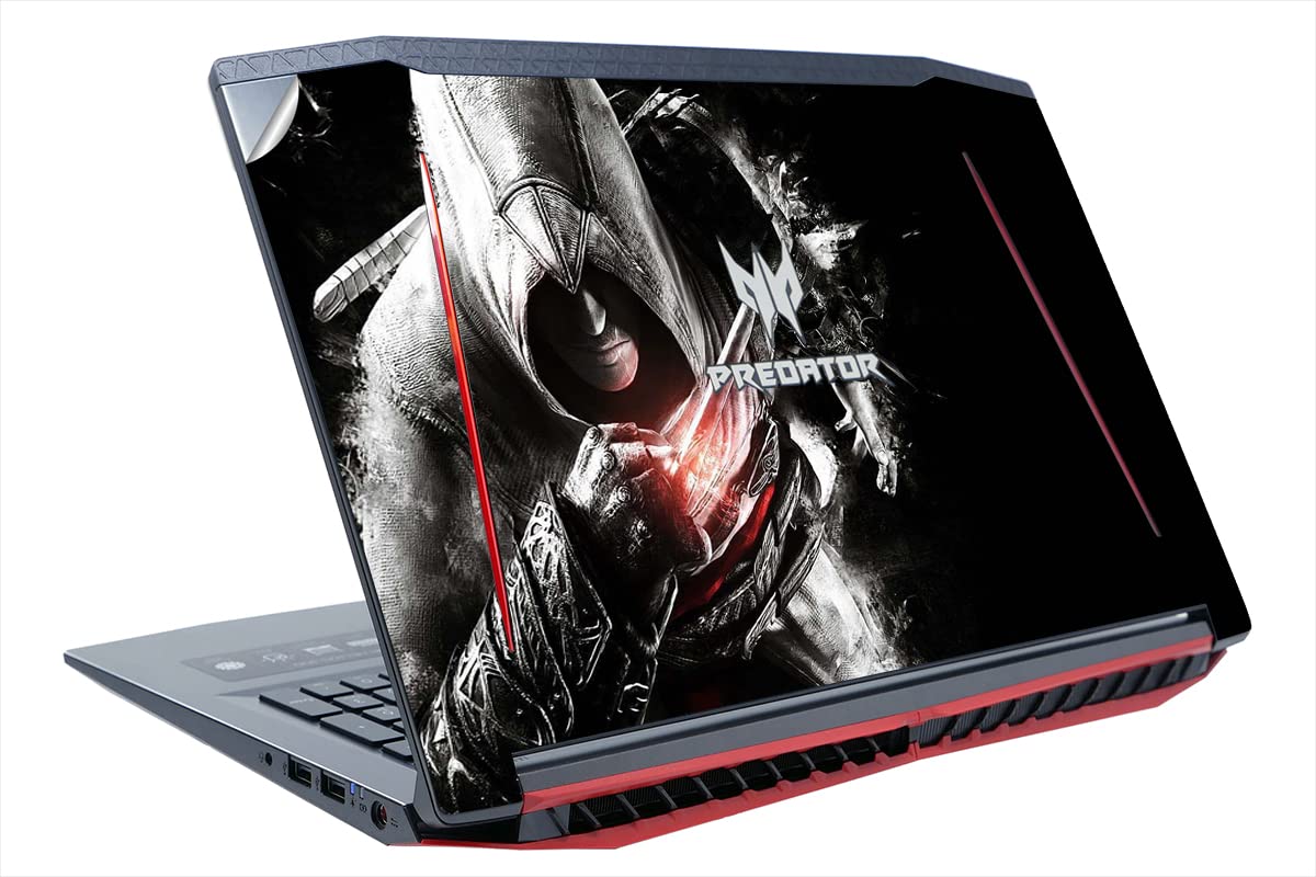 GADGETS WRAP Printed Vinyl Top Only Skin Sticker Decal for Acer Predator Helios 300 15.6 MN - Game Assassins Creed Ii
