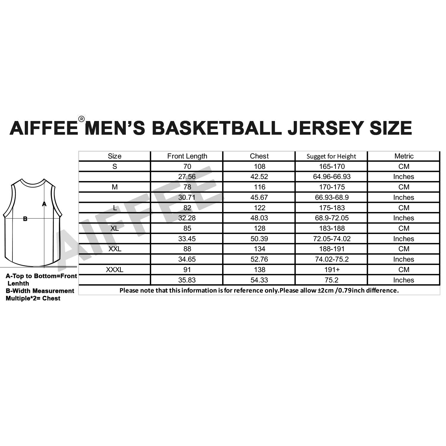 AIFFEE Men's Basketball Jersey 96 Tournament Shootout Jersey Size S-XXXL Black Color (M)