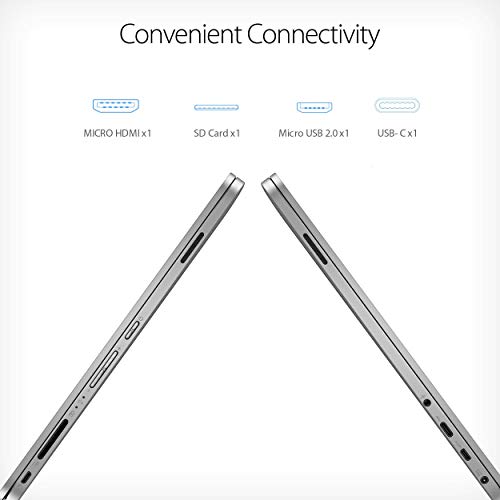 ASUS VivoBook Flip 14 Thin and Light 2-in-1 Laptop, 14” HD Touchscreen, Intel Celeron N4020 CPU, 4GB RAM, 128GB Storage, Windows 10 Home S, Microsoft 365, Light Grey, TPM, Fingerprint, J401MA-PS04T