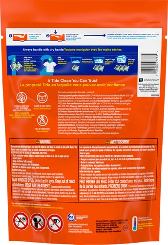 Tide PODS Downy HE Turbo Laundry Detergent Pacs, April Fresh Scent, 32 Count Bag
