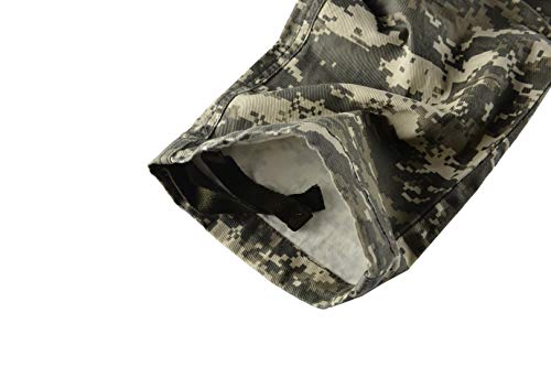 Leward Men's Wild Cotton Casual Military Army Cargo Camo Combat Work Cargo Hiking Pants with 8 Pocket (Digital 1, 36)
