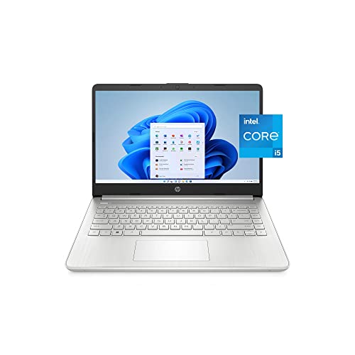 HP Laptop 14 Business Computer 14" HD Micro-Edge BrightView 11th Generation Intel Quad-core i5-1135G7 (Beats i7-1065G7) 32GB RAM 1TB SSD Iris Xe Graphic USB-C Win11 Silver + HDMI Cable