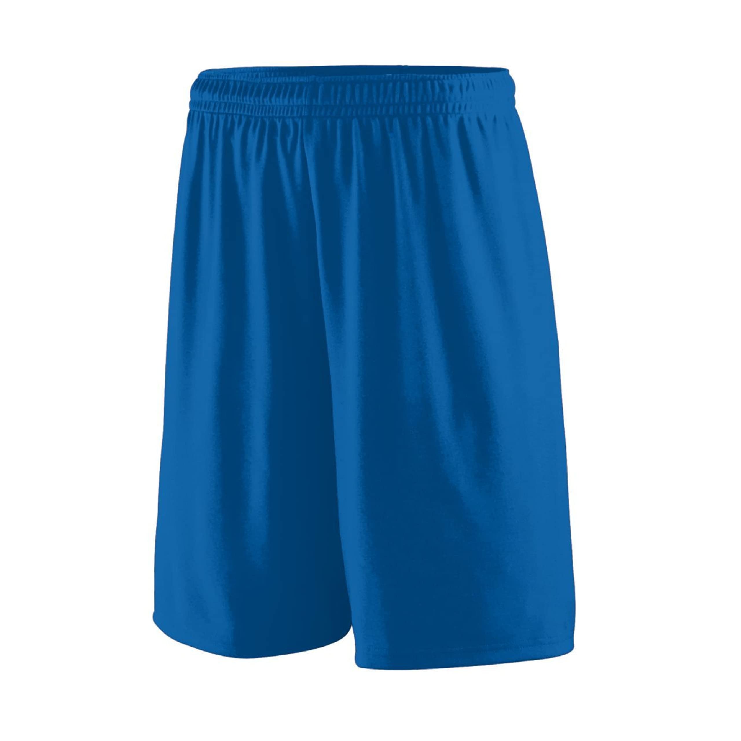 Augusta Sportswear Youth Training Shorts: 9-Inch Inseam for Teens, Athletic Workout Gym Clothes, Royal, Medium