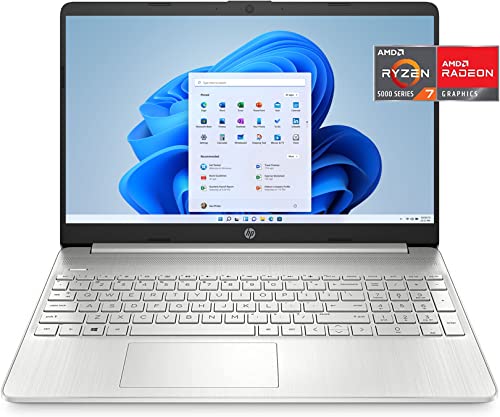 HP 2022 Newest 15.6'' Laptop, AMD Ryzen 7 5700U (Beat i7-1180G7), 32GB DDR4 RAM, 1TB PCIe SSD, Windows 11 Home, Thin&Light, Full-Size Keyboard, cefesfy Webcam Accessory