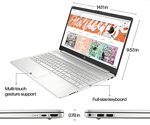 HP 2022 Newest 15.6'' Laptop, AMD Ryzen 7 5700U (Beat i7-1180G7), 32GB DDR4 RAM, 1TB PCIe SSD, Windows 11 Home, Thin&Light, Full-Size Keyboard, cefesfy Webcam Accessory