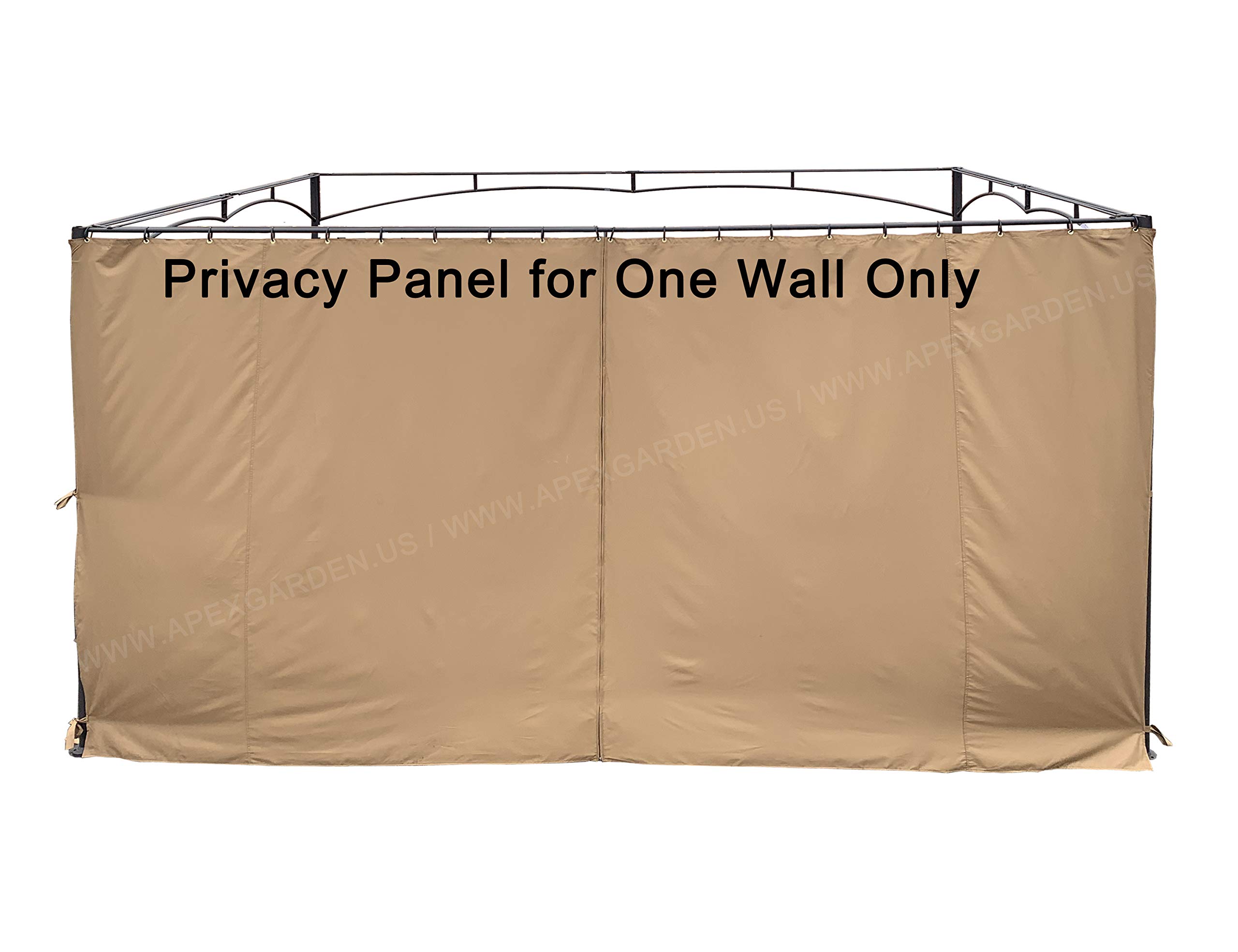 APEX GARDEN Universal 14-ft Privacy Panel Curtain/Side Wall Sunshade (One Side Only) (14 Ft., 168"(W) x 84"(H))