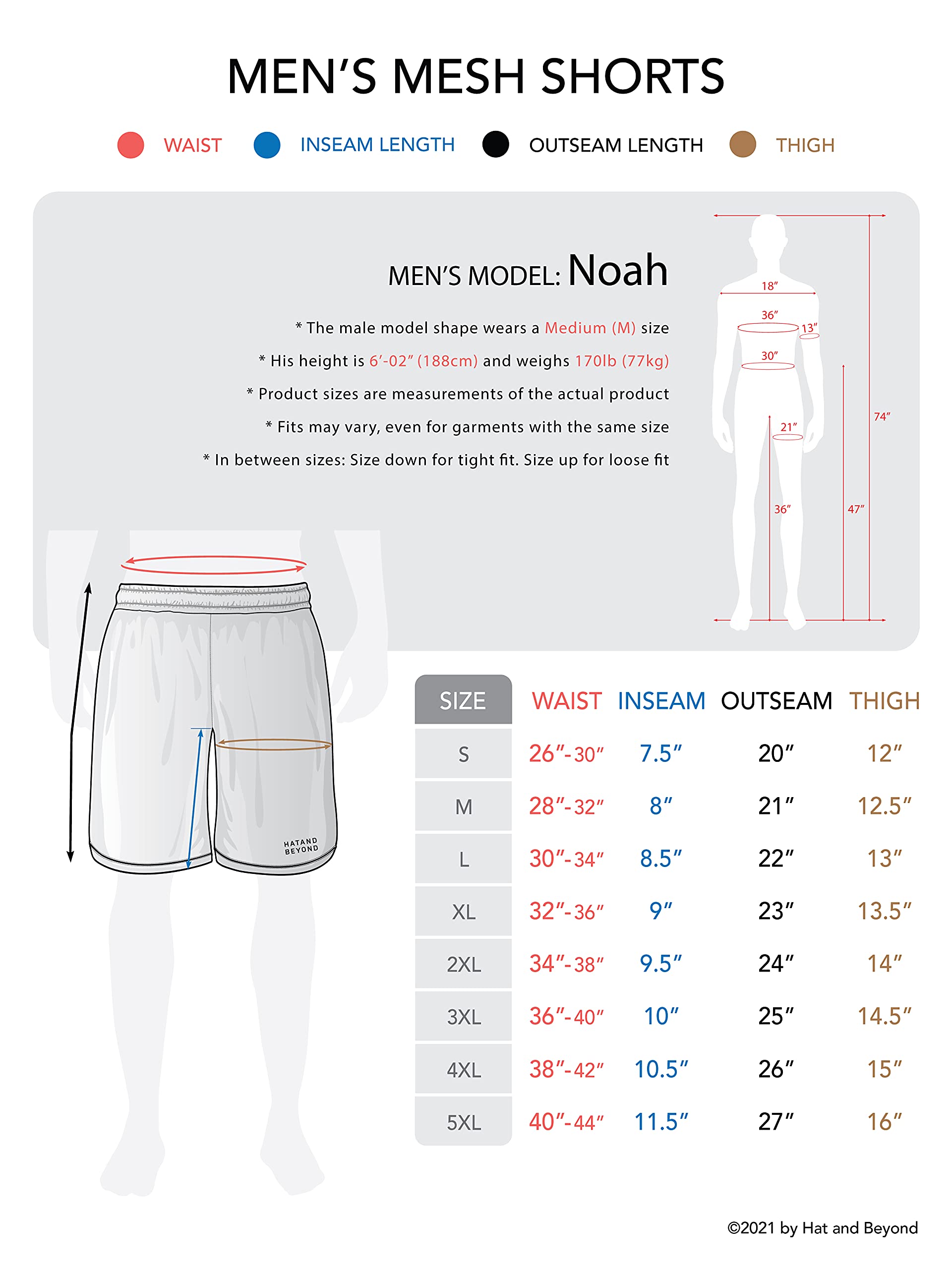Hat and Beyond Mens Mesh Shorts Elastic Sports Gym Performance Workout Boxing Jersey Basketball Pants (X-Large, 1ih01_Yellow)