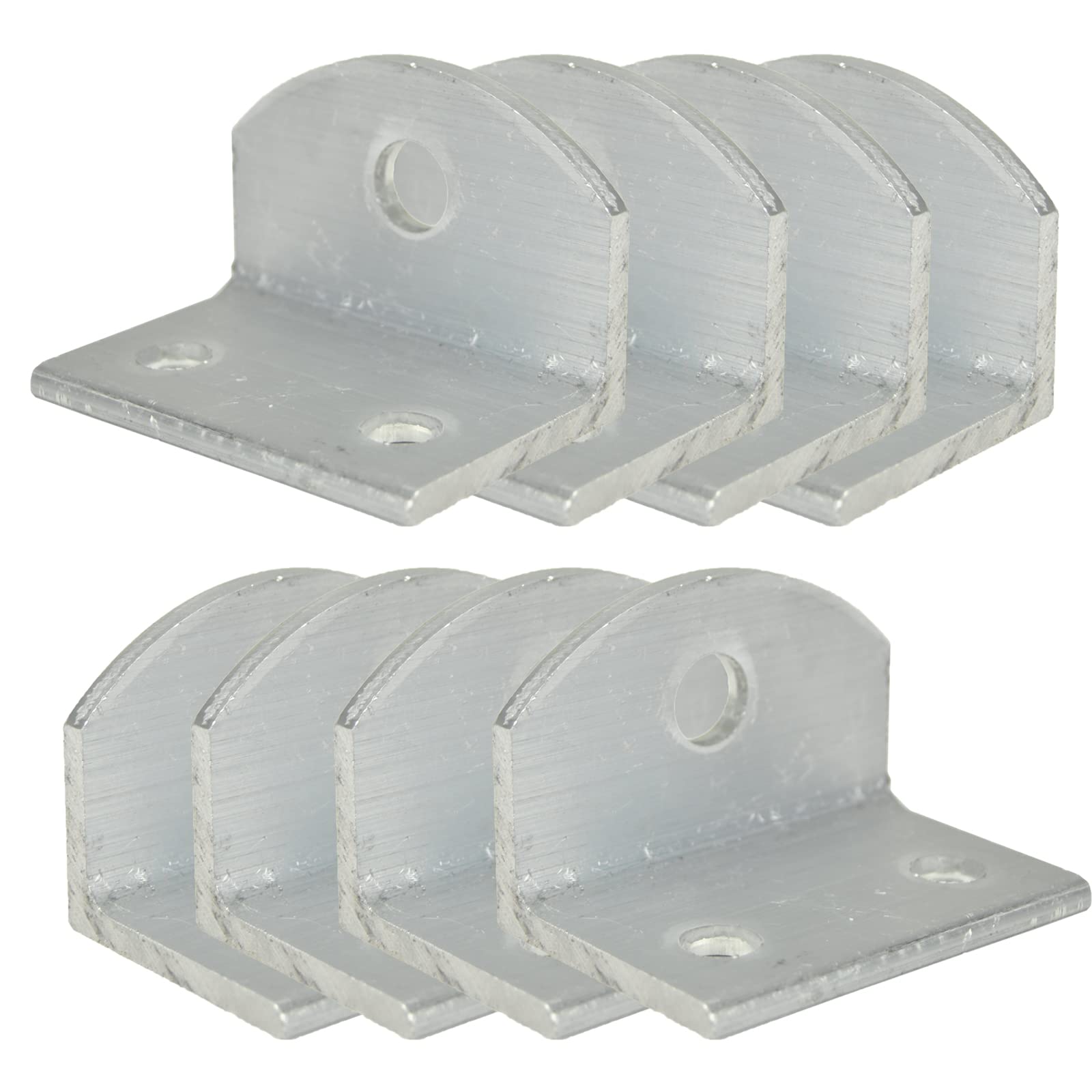 Sturdy Built (Qty 8)- Boat Trailer Aluminum Swivel Top Angle to Mount Bunk Bracket Boards
