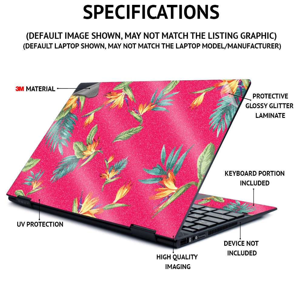 MightySkins Glossy Glitter Skin Compatible With Alienware X14 R2 (2023) Full Wrap Kit - Sunrise Bubbles | Protective Durable High-Gloss Glitter Finish | Easy To Apply & Change Styles | Made in the USA