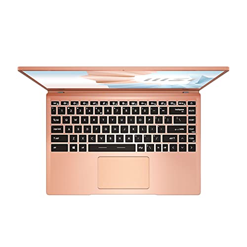 MSI Modern 14 Professional Laptop: 14" IPS-Level Thin Bezel Display,Intel Core i7-1165G7, Iris Xe, 8GB, 512GBSSD, Win10, Beige Mousse(B11MO-242)