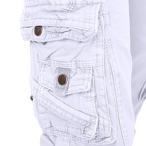 Akklian High Waisted Cargo Pants for Women Baggy Boyfriend Trousers Army Combat Work Pants with Multi Pockets