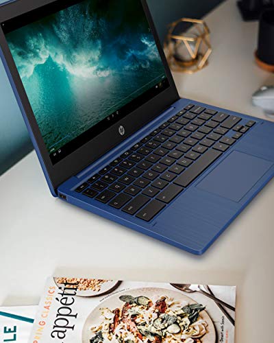 HP Chromebook 11-inch Laptop - MediaTek - MT8183 - 4 GB RAM - 32 GB eMMC Storage - 11.6-inch HD Display - with Chrome OS™ - (11a-na0030nr, 2020 model, Indigo Blue)