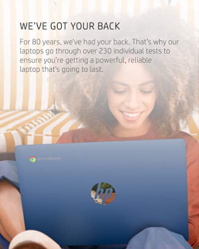 HP Chromebook 11-inch Laptop - MediaTek - MT8183 - 4 GB RAM - 32 GB eMMC Storage - 11.6-inch HD Display - with Chrome OS™ - (11a-na0030nr, 2020 model, Indigo Blue)