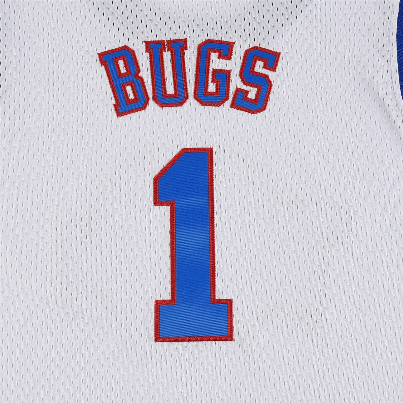 Men's Bugs 1 Space Movie Jersey Basketball Jersey White Size L