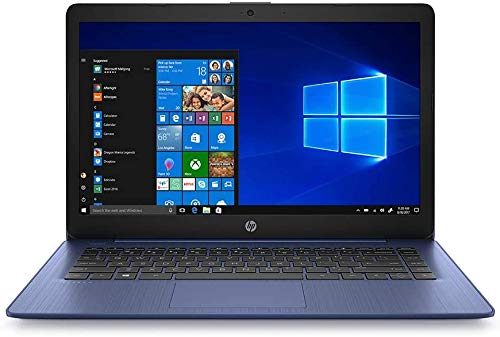 2021 Newest HP Stream 14" HD SVA Laptop Computer, Intel Celeron N4000 Processor, 16GB RAM, 320GB Space(64GB eMMC+256GB MSD), Office 365, HDMI, Bluetooth, Windows 10, Blue, AllyFlex MP, Online Class