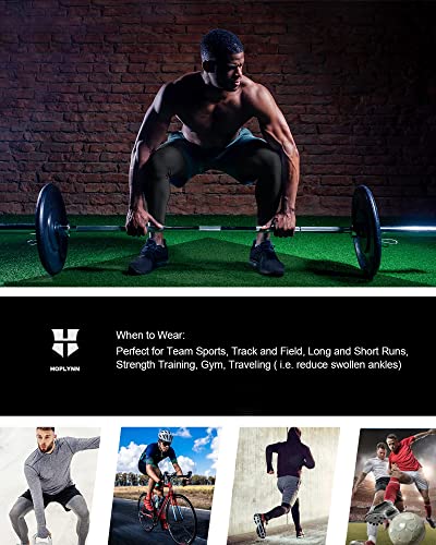 HOPLYNN 4 Pack Compression Pants Tights Leggings Men, Winter Baselayer for Running Workout Sports Yoga-4 Black-XL