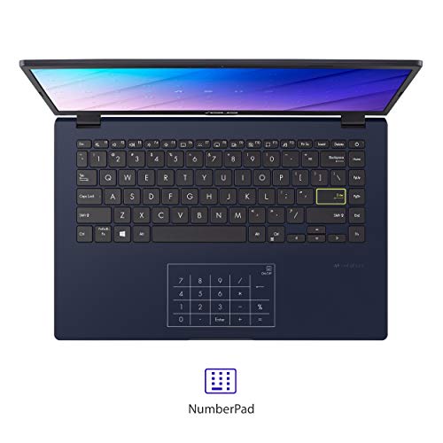 ASUS L410 MA-DB02 Ultra Thin Laptop, 14β FHD Display, Intel Celeron N4020 Processor, 4GB RAM, 64GB Storage, NumberPad, Windows 10 Home in S Mode, Star Black