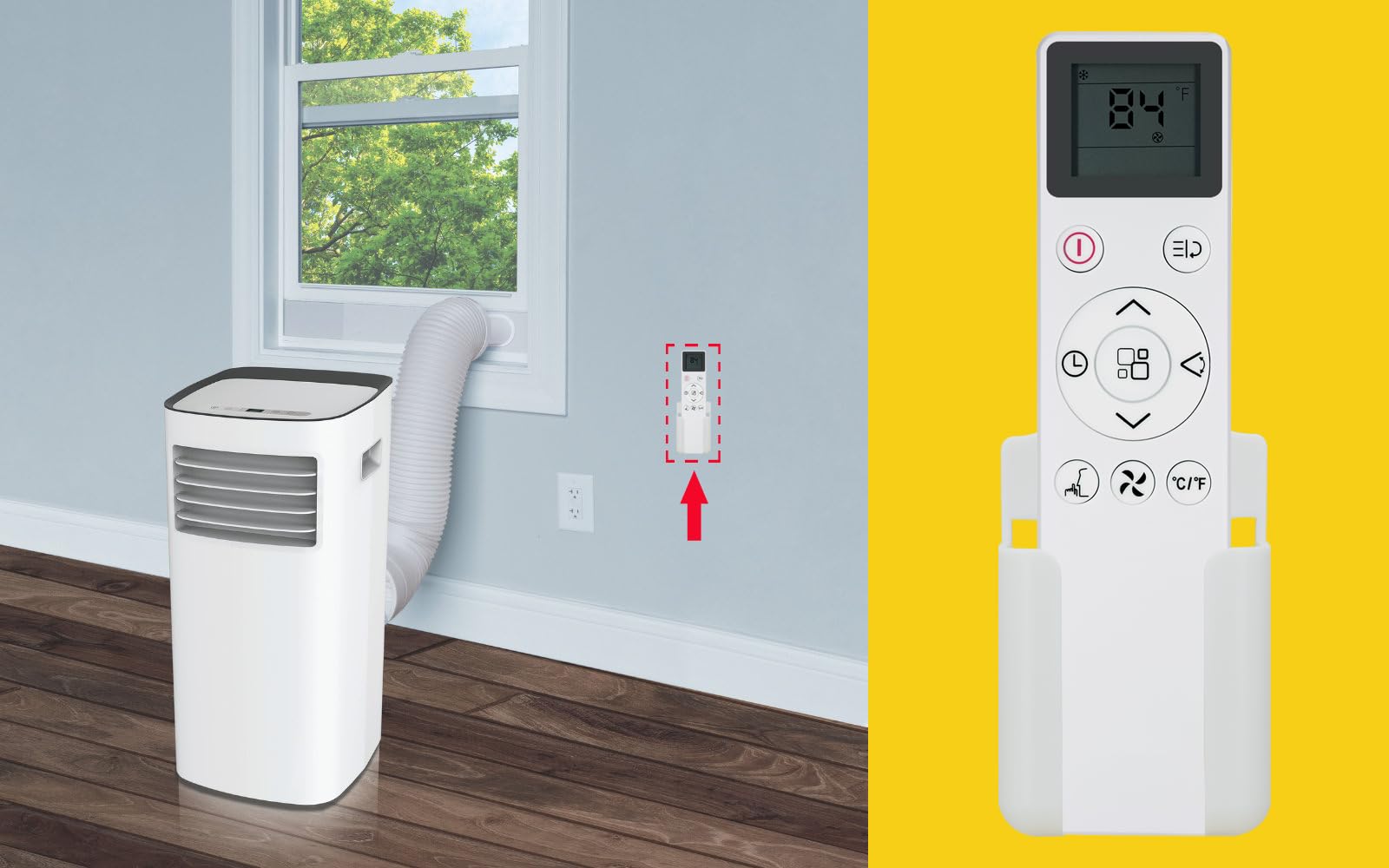 Replacement Remote Control for EUHOMY AC-10D Portable Air Conditioner
