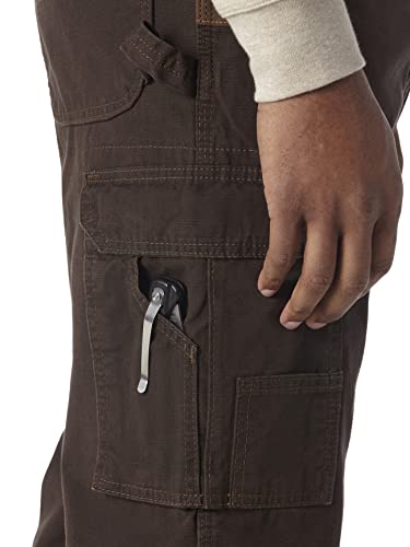 Wrangler Riggs Workwear mens Ranger work utility pants, Dark Brown, 34W x 32L US