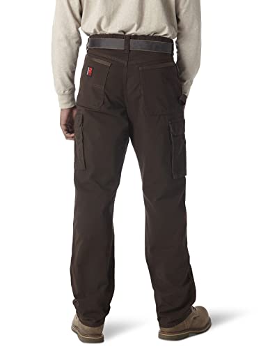 Wrangler Riggs Workwear mens Ranger work utility pants, Dark Brown, 34W x 32L US