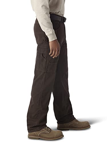 Wrangler Riggs Workwear mens Ranger work utility pants, Dark Brown, 34W x 32L US