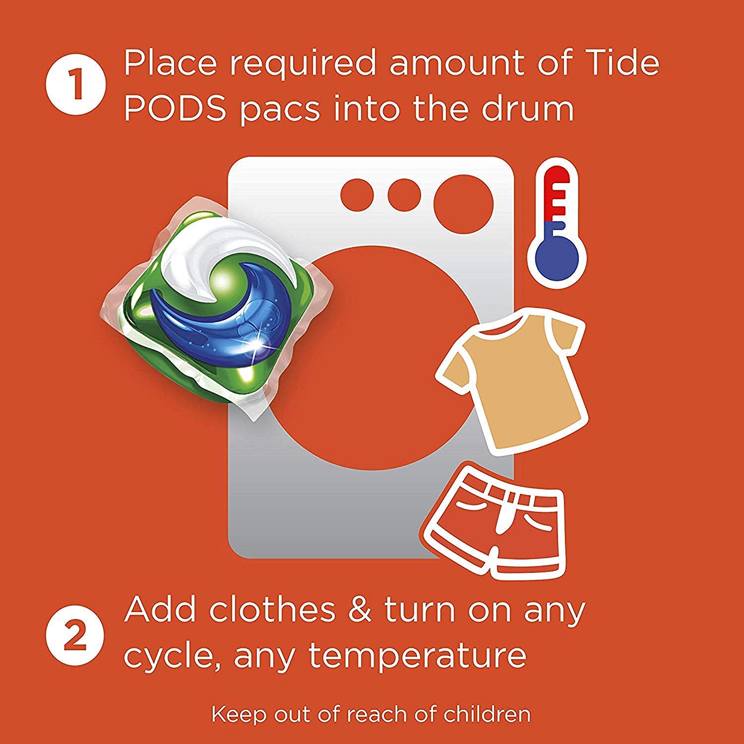 Tide Pods Laundry Detergent - 4 in 1 With Downy April Fresh - 12 Count Pods Per Package - Pack of 2 Packages