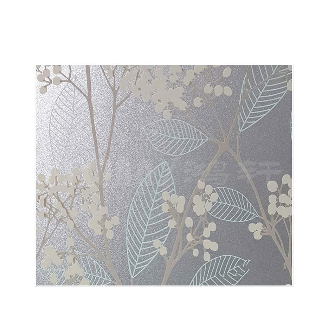 YUTR Decorative Privacy Window Film, No Glue Decor Static Cling Glass Sticker, Anti-UV Window Tint for Living Bath Room/Kitchen/Front Door or Office