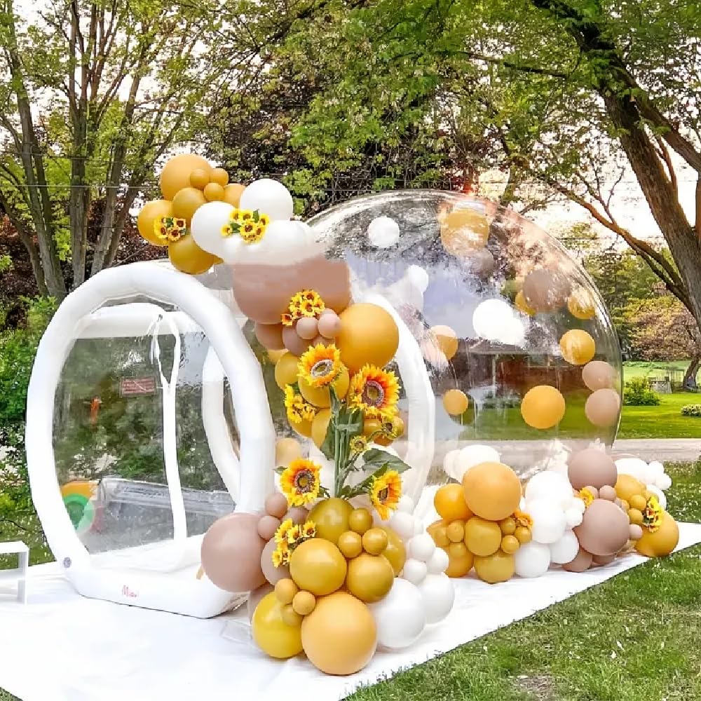 Inflatable Bubble House Kids Party Transparent Dome 10ft Inflatable Camping Tent with 950W Blower Suitable for Home Party, Malls, Parks Event Exhibition (Bubble Diameter 10ft)
