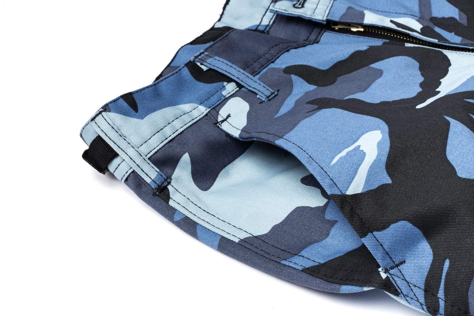 BACKBONE Mens Casual Street Fashion Camo Cargo Pants Army Combat Military BDU Pants Work Hunt Pants (Sky Blue Camo,Size 36)