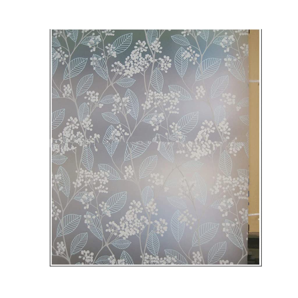 YUTR Decorative Privacy Window Film, No Glue Decor Static Cling Glass Sticker, Anti-UV Window Tint for Living Bath Room/Kitchen/Front Door or Office