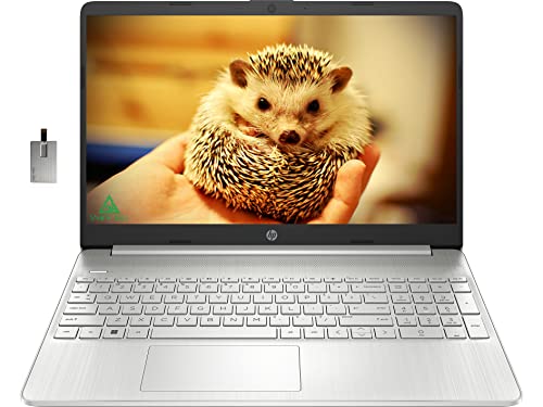 HP 2022 15.6" Touchscreen Laptop, 11th Gen Intel Core i3-1115G4 Processor, 16GB RAM, 256GB PCIe SSD, Intel UHD Graphics, HD Webcam, Windows 11 S, Natural Silver, 32GB Snowbell USB Card