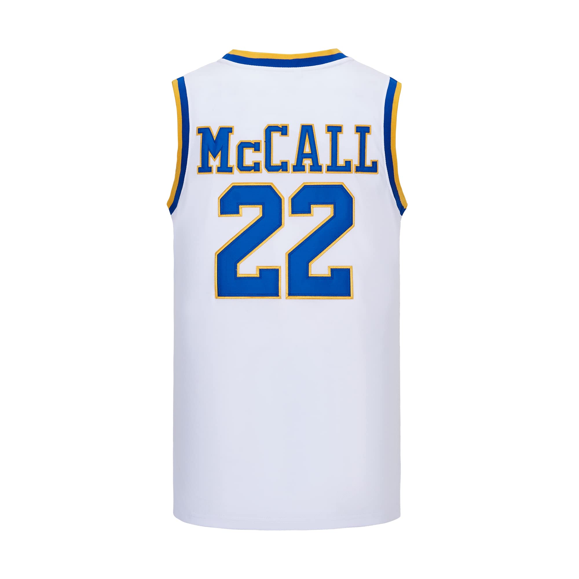 McCall #22 Wright #32 Love and Basketball Moive Crenshaw Basketball Jersey (#22 White, Large)