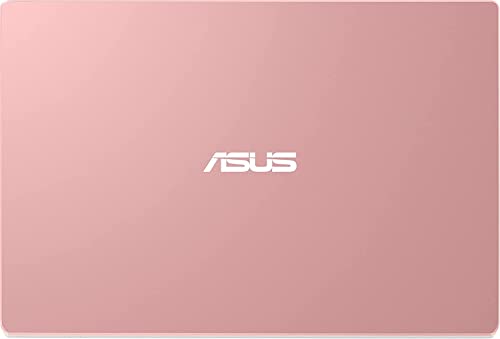 ASUS 2022 14" HD Laptop, Intel Celeron N4020 Processor, 4GB RAM, 64GB eMMC , Webcam, Intel HD Graphics 500, Bluetooth, Windows 11 S, Rose Gold, 128GB SnowBell USB Card