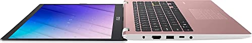 ASUS 2022 14" HD Laptop, Intel Celeron N4020 Processor, 4GB RAM, 64GB eMMC , Webcam, Intel HD Graphics 500, Bluetooth, Windows 11 S, Rose Gold, 128GB SnowBell USB Card