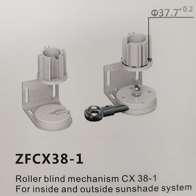 JYXindzkj Cordless Bracket+Pipe Plug, Universal Mount for Roller Blinds, Sunshade & Accessories (White, 1set)