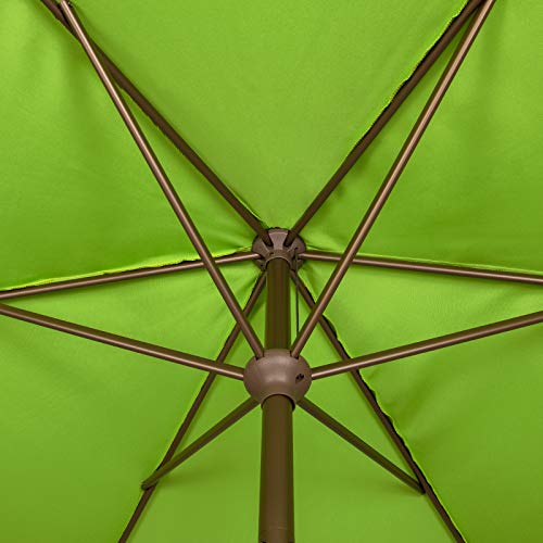 Ogrmar 9 FT Patio Umbrella Outdoor Table Umbrella with Push Button Tilt and Crankfor Terrace, Backyard, Garden, Courtyard, Swimming Pool, Lawn (Pear Green)