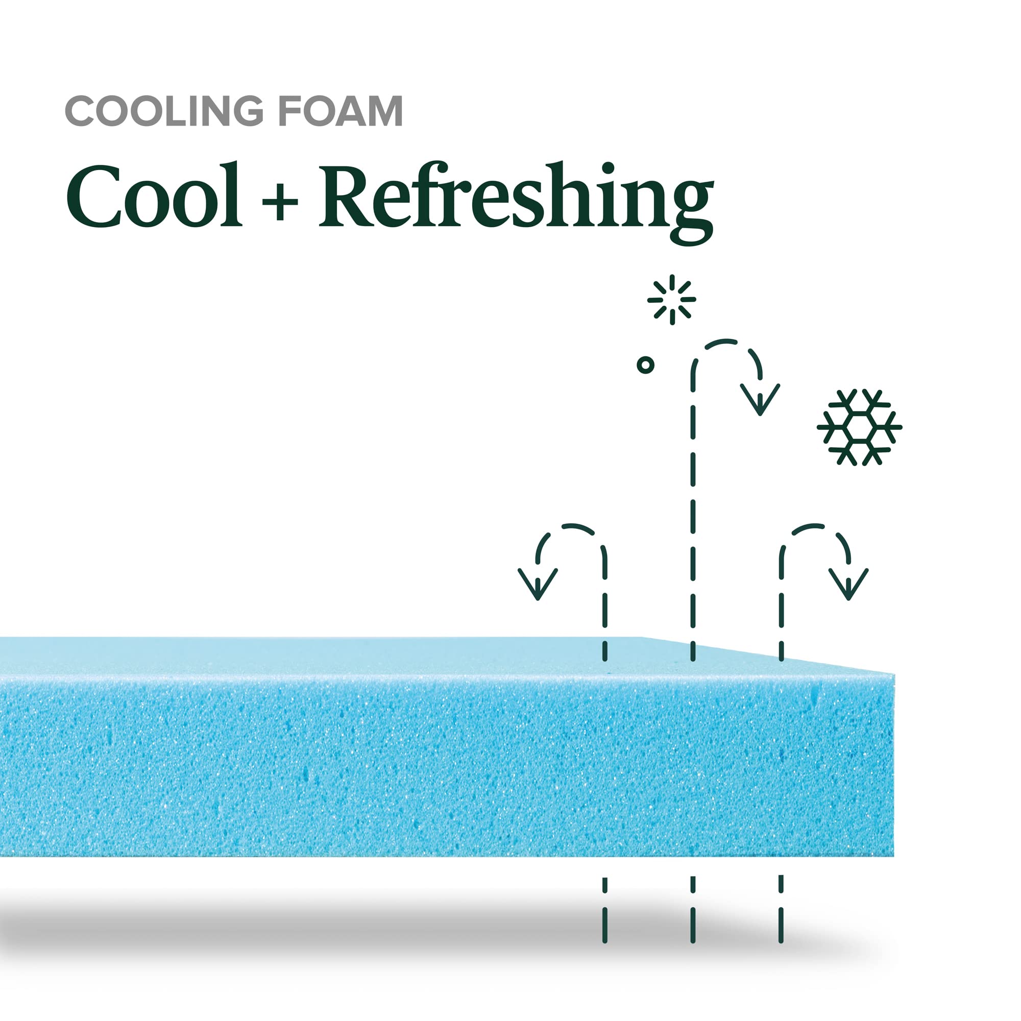 ZINUS 6 Inch Green Tea Cooling Gel Memory Foam Mattress and Heavy Duty SmartBase Metal Mattress Foundation Set / Bed and Mattress Set / No Box Spring Needed / Mattress in a Box, Full