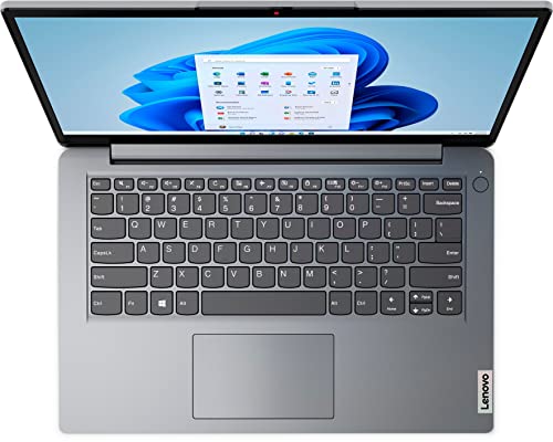 Lenovo 2022 Newest 14" HD Laptop Computer for Business Student, Dual-Core Intel Celeron N4020 (Upto 2.8GHZ), 4GB RAM, 64GB eMMC, WiFi, Bluetooth, Webcam, 10+ Hours Battery, Win 11S+MarxsolCables