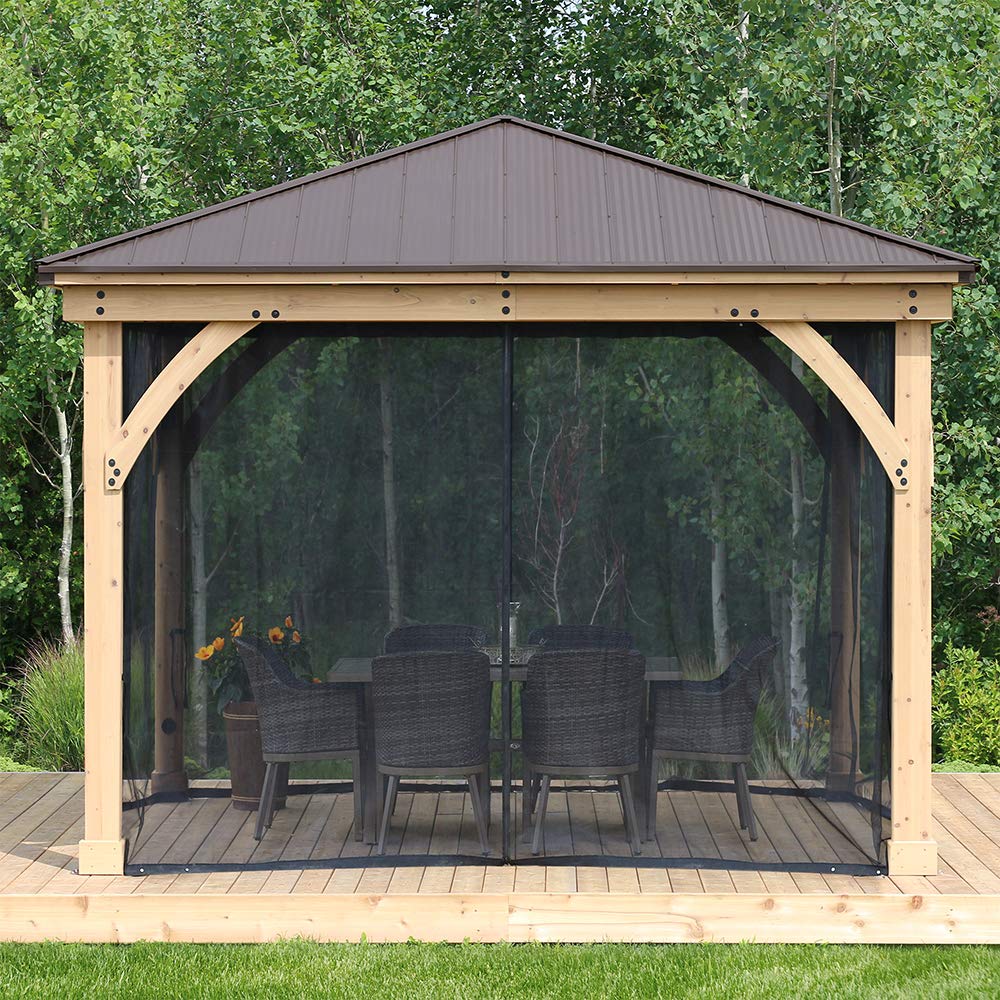 Yardistry 12' x 12' Meridian Mosquito Mesh