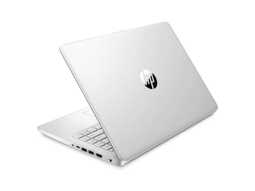 HP 2022 14" HD Display Laptop, AMD Ryzen 3-3250U, 32GB RAM, 512GB PCIe SSD, AMD Radeon Graphics, True Vision HD Camera, Bluetooth, Windows 11 S, Silver, 32GB Snow Bell USB Card