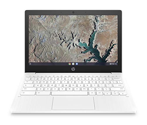 HP Chromebook 11-inch Laptop, Touchscreen, MediaTek MT8183, MediaTek Integrated Graphics, 4 GB RAM, 32 GB eMMC Storage, Chrome (11a-na0050nr, Snow White) (Renewed)