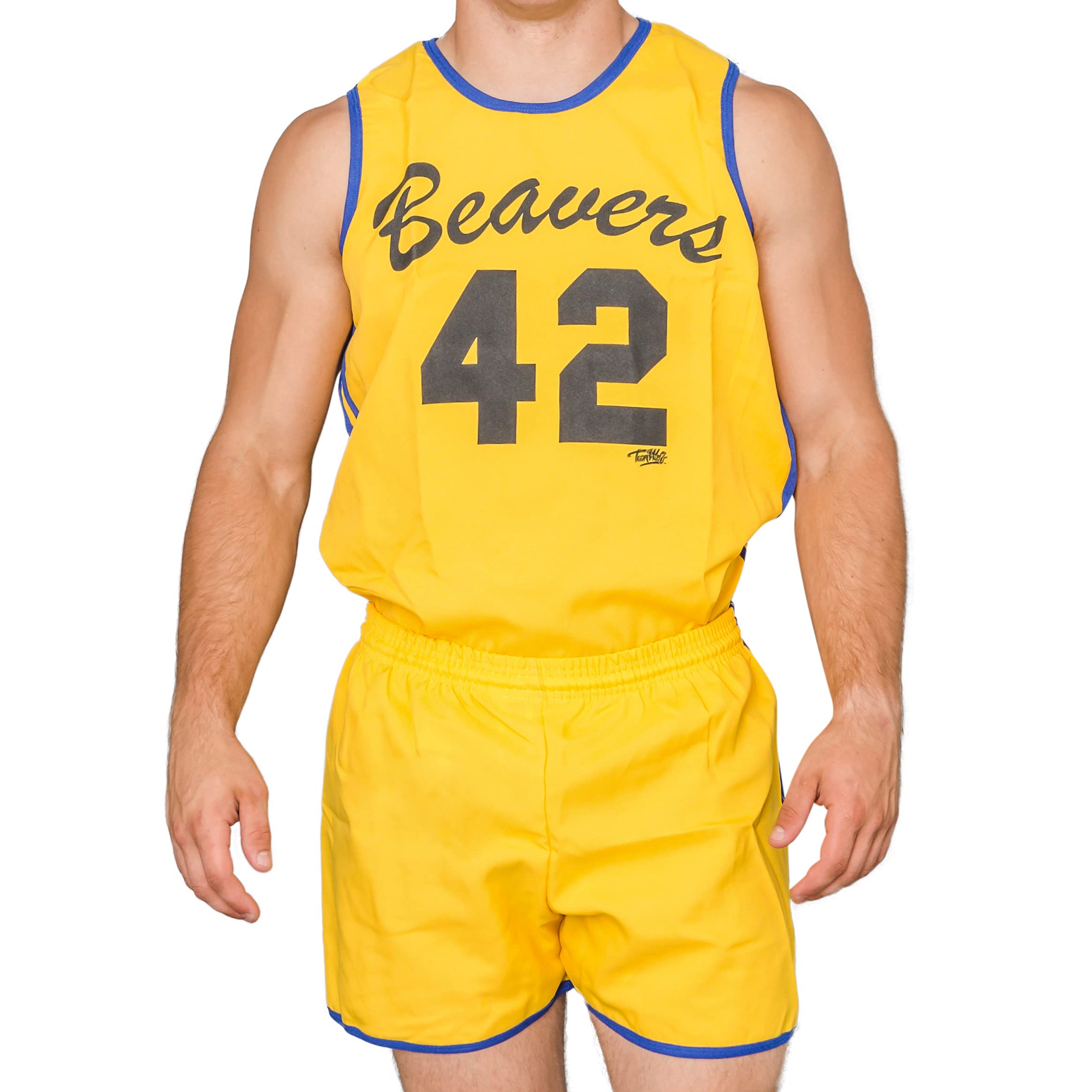 TV Store Teen Wolf Beavers 42 Scott Werewolf Basketball Jersey Complete Costume (X-Large)