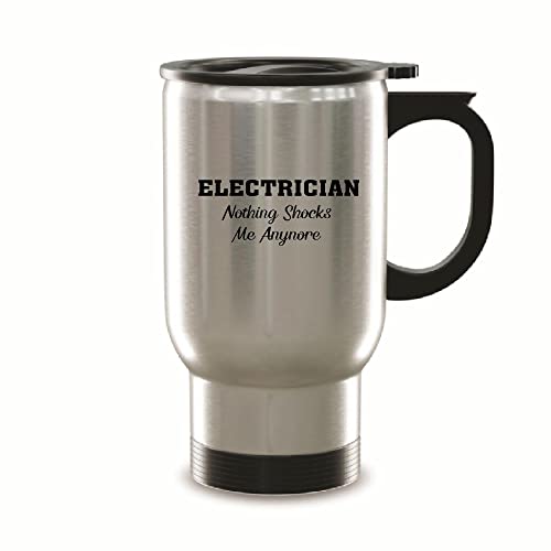 Funny Gift Idea for Electricians and Wiremans Linemans 14oz Steinless Steel Travel Mug