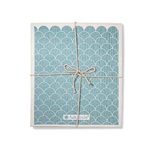 Full Circle Set of 3 Good Sheet Plant-Based Dishcloths β Super-Absorbent Reusable Dish Cloths - Multi-Use Washable Cleaning Cloths/Towels, Scales