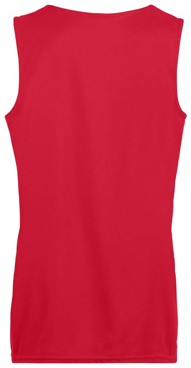 Augusta Sportswear womens Augusta Ladies Reversible Wicking Tank Sleeveless, Red/White, Large US