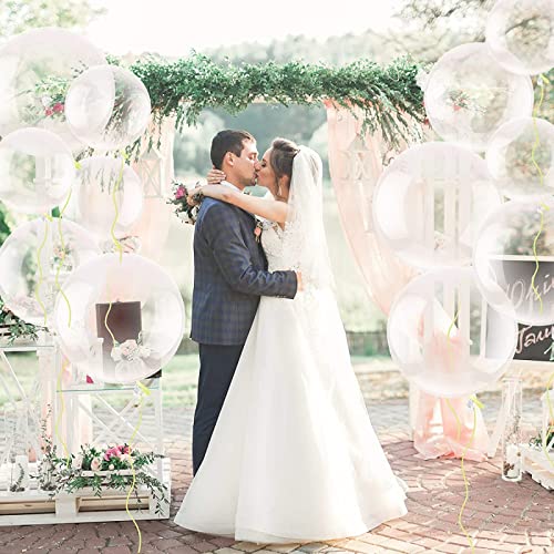 10 Pcs 20-inch Clear Bobo Bubble Plastic Balloons for LED Bobo Balloons LED Light Up Balloons for Christmas, Wedding, Birthday Party Decorations (Led String Not Included) (10 Pcs, 20 Inches)