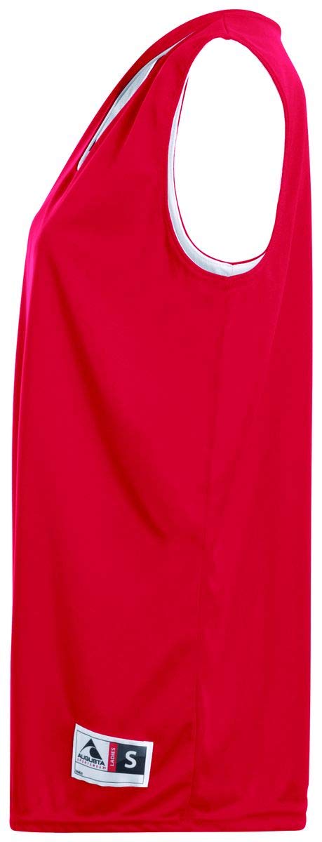 Augusta Sportswear womens Augusta Ladies Reversible Wicking Tank Sleeveless, Red/White, Large US